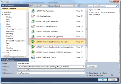 C# Bits: Using Entity Framework Code First (CTP4) in Dynamic Data